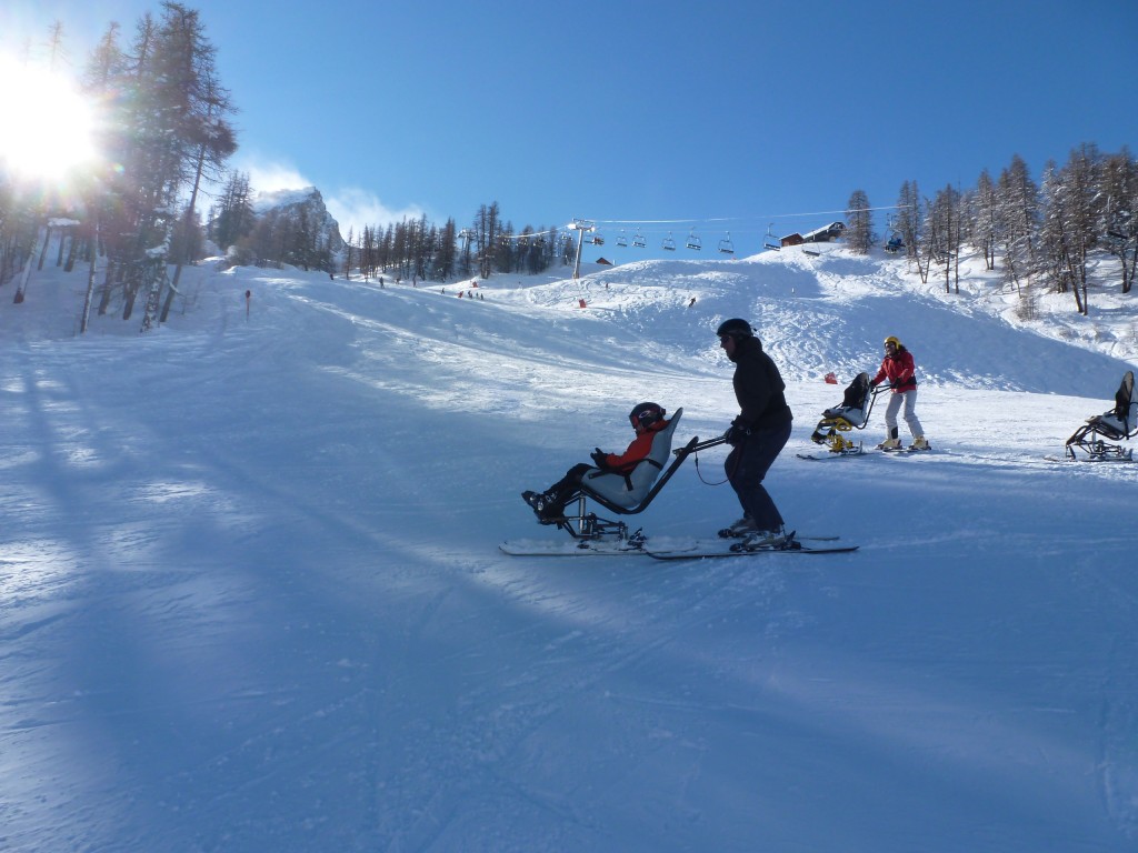 Seated skiing | Gîte Le Flourou